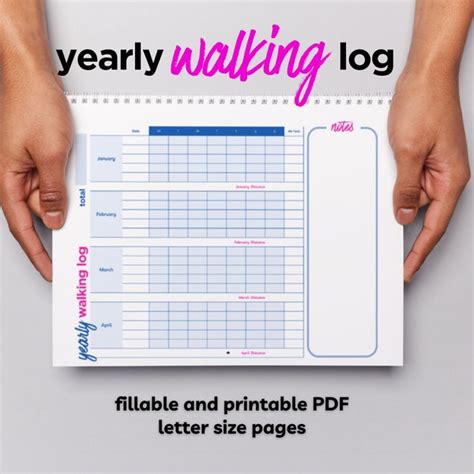 Walking Chart Printable Etsy