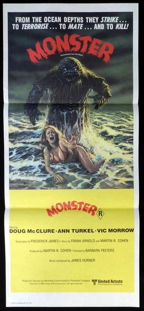 Monster Humanoids From The Deep Original Daybill Movie Poster Doug