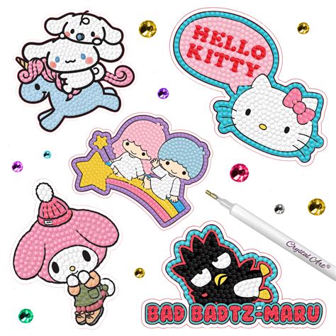 Hello Kitty And Friends Crystal Art Sticker Pack Craft Buddy