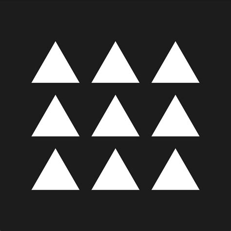 Set Of 9 Triangle Shape Vinyl Decal Polygon Shape Symbol Sticker Etsy