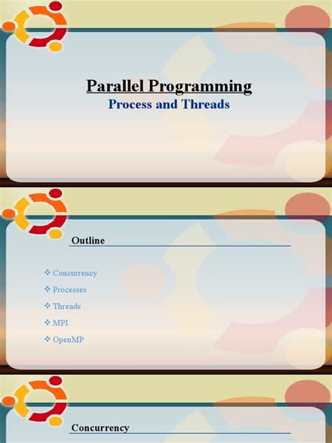 Parallel Programming Process And Threads Pdf Process Computing