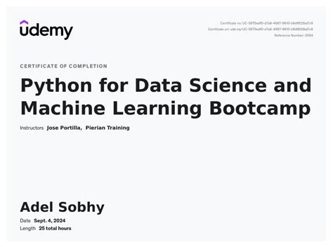 Adel Sobhy On Linkedin Datascience Machinelearning Python Udemy
