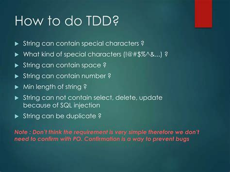 Tdd Test Driven Development Pptx Tdd Test Driven Development Pptx