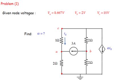 Solved Problem 2 Use Node Voltage Method To Find V0 As