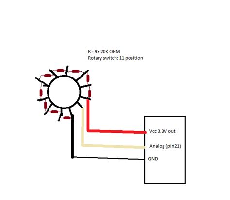 Rotary Switch With Resistor Getting Weird Valuesunexpected General Rotary Switch With Resistor Getting Weird Valuesunexpected General