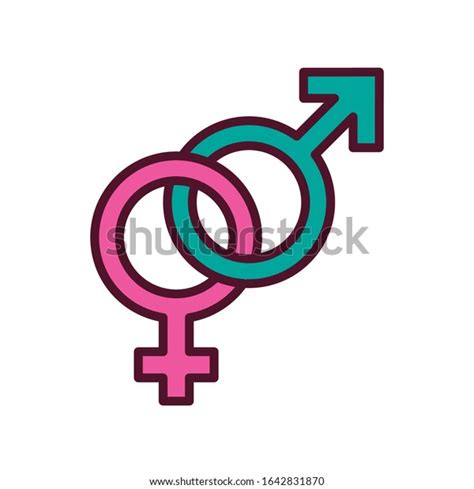 Two Sex Heterosexual Female Icon Flat Stock Vector Royalty Free Shutterstock