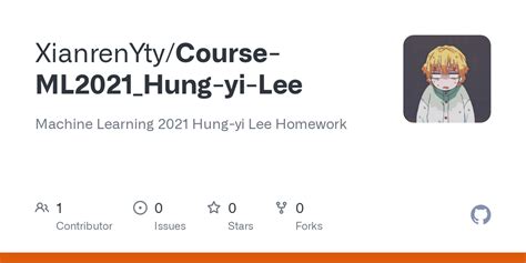 github xianrenyty course ml2021 hung yi lee machine learning 2021