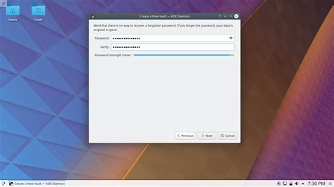 how to create encrypted folders on kde linux desktop with vaults