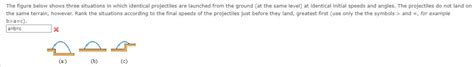 solved the figure below shows three situations in which
