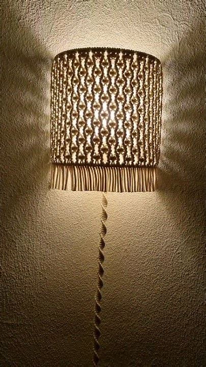настенный светильник бра в технике макраме макраме макрамедекор декордлядома макрамеабажур