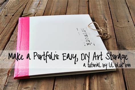 Make A Portfolio Easy DIY Artwork Storage A Tutorial Diy Artwork Art Storage Diy Art