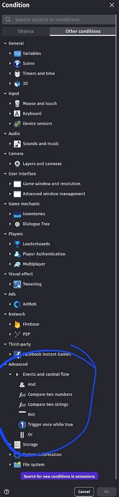 Move The Trigger Once Condition Back To The Top Feature Requests GDevelop Forum