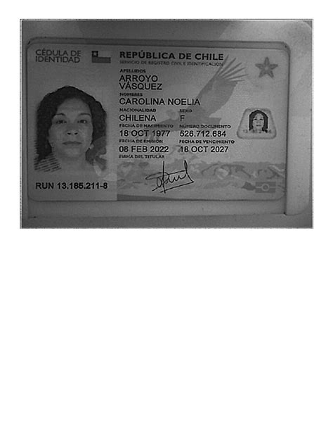 Cédula De Identidad Titular Pdf