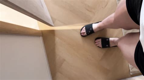 Walking In Flip Flops And Barefoot In The Apartment Amateur Amateur