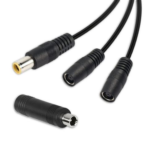 y cable splitter 1 male to 2 female connectors 8mm dc7909 compatible with jackery power