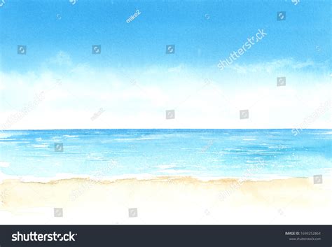 584410 수채화 바다 이미지 스톡 사진 및 벡터 Shutterstock