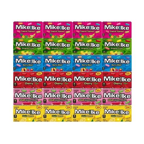 Candy Assorted Flavor Mike And Ike 6 Flavor Tropical Typhoon Berry