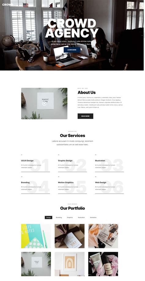 Crowd Free Creative Agency And Portfolio Html Css Template