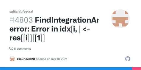Findintegrationanchors Error Error In Idx I
