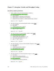 Variable Costing Pdf Chapter Absorption Variable And Throughput Costing MULTIPLE