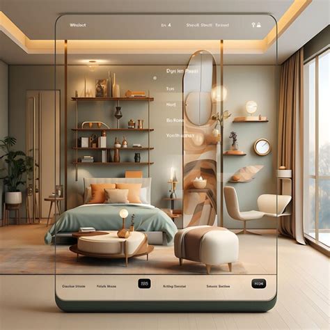 Premium Ai Image Mobile App Design Of Real Estate Home Interior Design App Mobile App Design