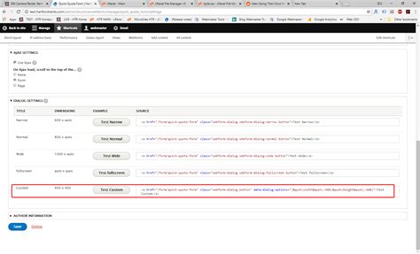 Dialog Modal And Conditionals Using Current Page Tokens [ 2989923]