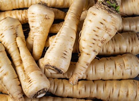 premium photo parsnip top view