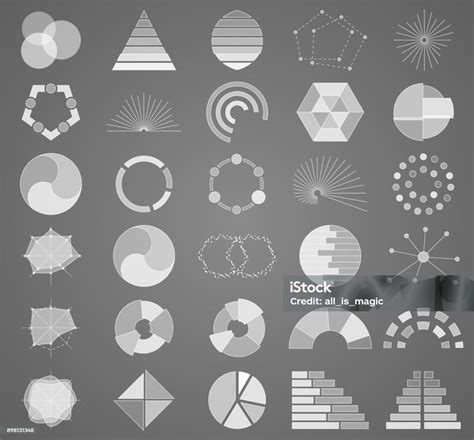 비즈니스 차트 컬렉션입니다 그래프의 집합입니다 데이터 시각화입니다 0명에 대한 스톡 벡터 아트 및 기타 이미지 0명 개념