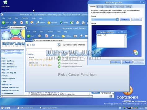 Windows Longhorn Build Bilderstrecken WinFuture De