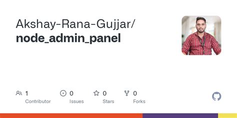github akshay rana gujjar node admin panel