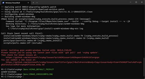 Grpc Build Failure Issue Microsoft Vcpkg Github