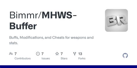 GitHub Bimmr MHWS Buffer Buffs Modifications And Cheats For Weapons And Stats