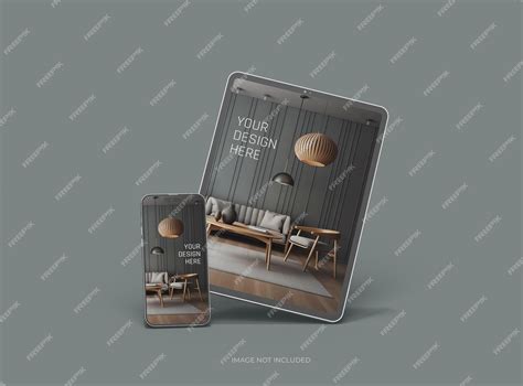Premium Psd Mockup Of Smartphone And Tablet For Uiux Product Showcase 3d Render