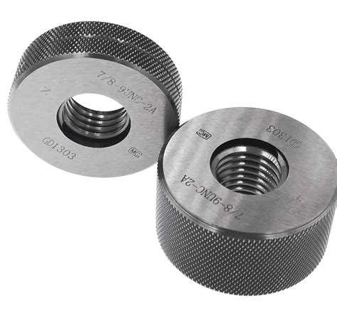 Un Thread Ring Gage 78 9 Unc 2a Thread Gages Go No Go 78 9