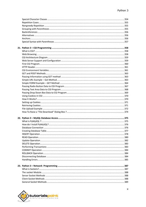 Python 3 Tutorialspoint Full Cource Book Pdf