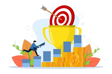 성공을 위한 핵심 개념 비즈니스 성공 비즈니스 자산 회사 사명 비전 및 철학 팀워크와 스타트업 협업 회사 성장 추상적 은유 플랫 벡터 그림입니다 감시에 대한 스톡 벡터 아트