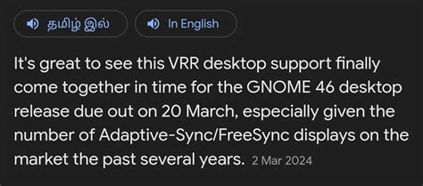 variable refresh rate vrr r gnome