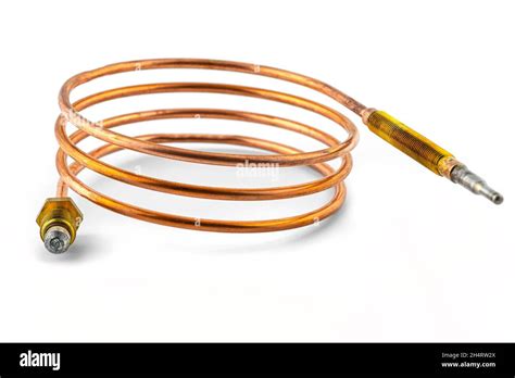 Macro Photo Of A Temperature Probe Made Of Copper In The Shape Of A
