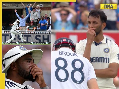 Ind Vs Eng 5th Test Mohammed Sirajs Boundary Error Hands Six To Harry Brook Prasidh Krishna