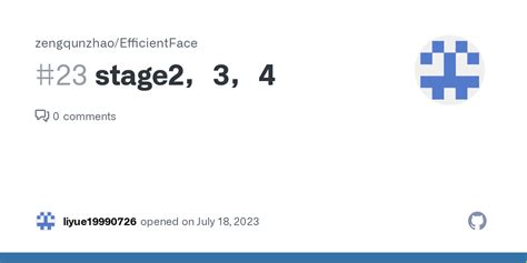 Stage2，3，4 · Issue 23 · Zengqunzhaoefficientface · Github