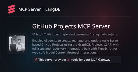 Github Projects Mcp Server Langdb
