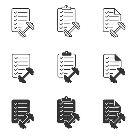 Premium Vector Training Plan Icon Set Vector Illustration