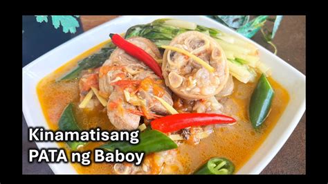 Sabaw Palang Ulam na KINAMATISANG PATA NG BABOY - YouTube