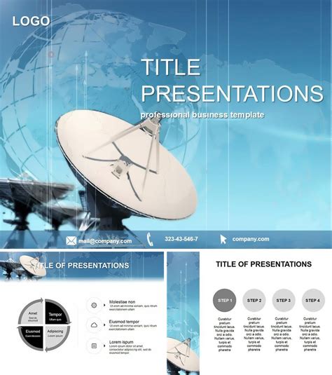Radio Telescope Powerpoint Template Space Presentation