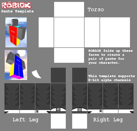 Roblox Template Pants