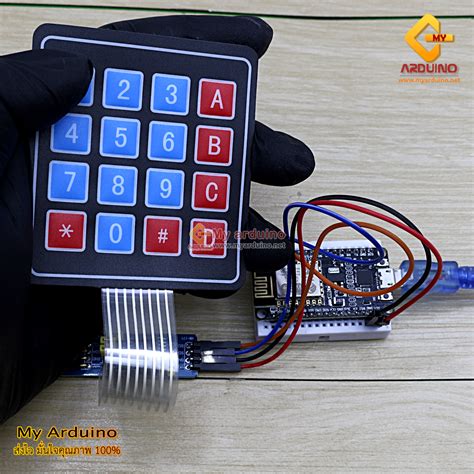 สอนใช้งาน Esp8266 I2c Matrix 4x4 Keypad คีย์แพ็ด ปุ่มกด 4x4 แบบ I2c