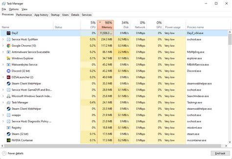Dayz Will Use All Of My Memory Causing My Pc To Freeze And Forcing Me