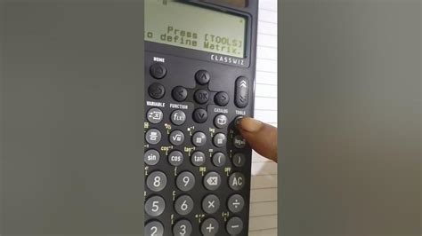 Determinent Of A Matrix Using Calculator Casio Fx 991cw Youtube