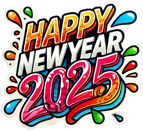 happy new year text png images free download pngmagic
