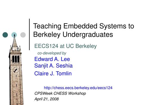 Ppt Teaching Embedded Systems To Berkeley Undergraduates Powerpoint Presentation Id3967056